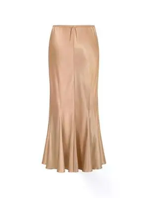 Fabiana Filippi Satin Finish Flared Maxi Skirt
