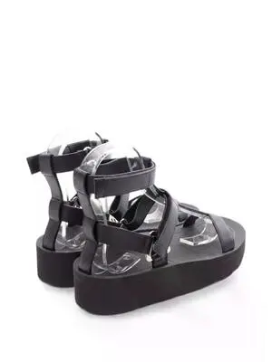 Hermès 2010s Enid Leather Sandals