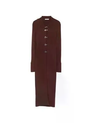 Patrizia Pepe Ribbed Toggle-fastening Cardigan