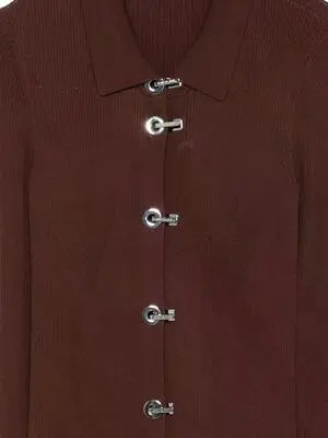 Patrizia Pepe Ribbed Toggle-fastening Cardigan