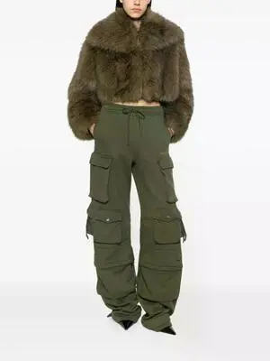 Patrizia Pepe Faux Fur Cropped Jacket