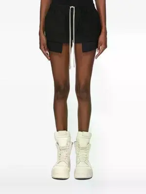 Rick Owens Layered Drawstring Shorts - Black