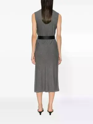Patrizia Pepe Belted Sequin Embellished Dress