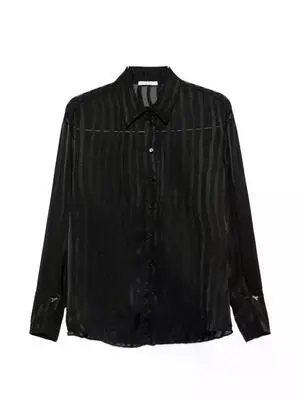 Patrizia Pepe Dévoré Oversized Shirt - Black