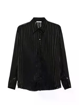 Patrizia Pepe Dévoré Vertical Stripe Shirt