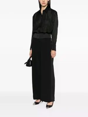Patrizia Pepe Dévoré Vertical Stripe Shirt