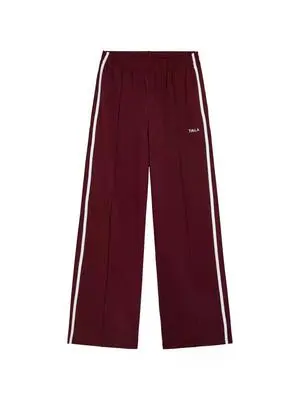 TALA Side-stripe Pintuck Track Pants - Red