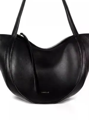 WANDLER Lin Mini Calf Leather Tote Bag - Black