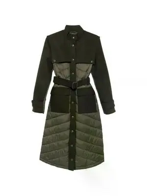 Patrizia Pepe Quilted Panelled Coat