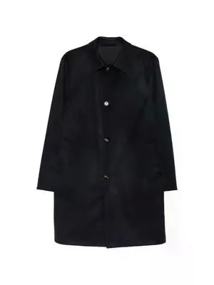 KIRED Single-breasted Reversible Coat - Blue