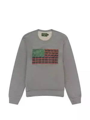 DENIM TEARS Logo-print Crew-neck Sweater - Grey