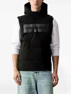 SPRAYGROUND Padded Gilet With Logo Print