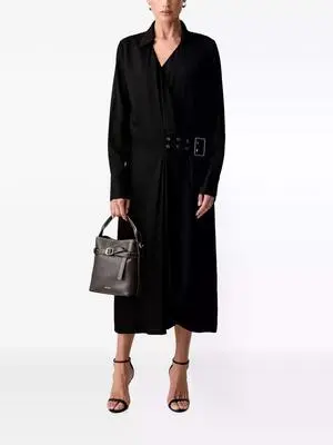 TRUSSARDI Belted Wrap Midi Dress