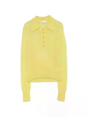 Patrizia Pepe Buttoned Sweater - Yellow