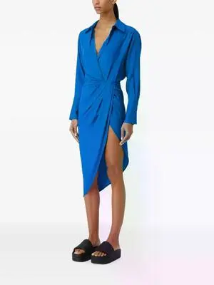 Gauge81 Lapis Silk Midi Dress