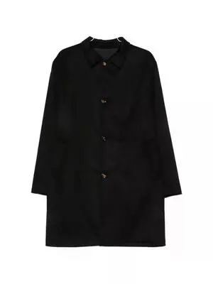 KIRED Single-breasted Reversible Coat - Black