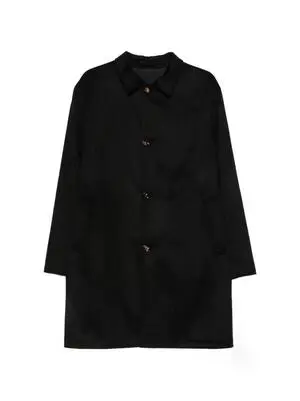 KIRED Single-breasted Reversible Coat - Black