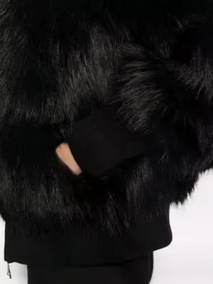 Patrizia Pepe Faux Fur Bomber Jacket