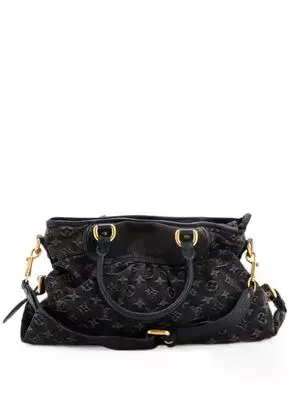 LOUIS VUITTON Monogram Denim Neo Cabby Mm Tote Bag - Black
