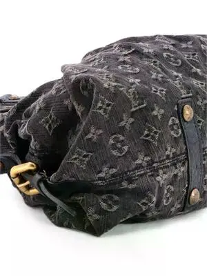 LOUIS VUITTON Monogram Denim Neo Cabby Mm Tote Bag - Black
