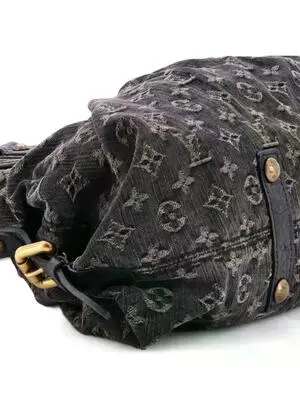 LOUIS VUITTON Monogram Denim Neo Cabby Mm Tote Bag - Black