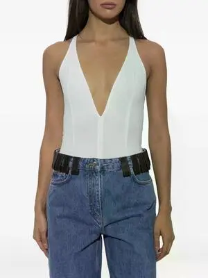 IRO PARIS Abysse Plunge-neck Bodysuit