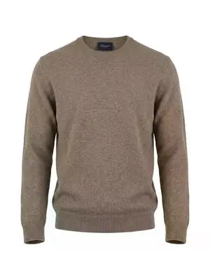 DRUMOHR Crew-neck Wool Sweater - Brown