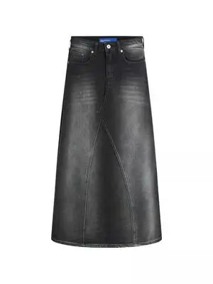Karl Lagerfeld Denim Maxi Skirt - Black