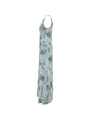 Ralph Lauren Floral Print V-neck Maxi Dress - Neutrals