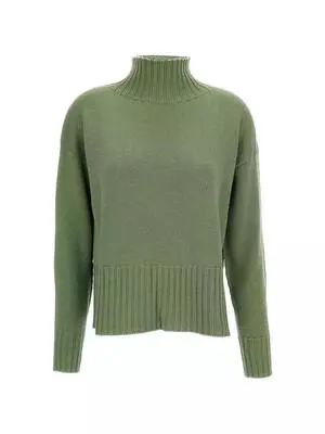 DRUMOHR High-neck Ribbed-trim Sweater - Green