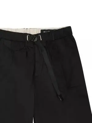 WHITE SAND Belted Turn-up-hem Shorts
