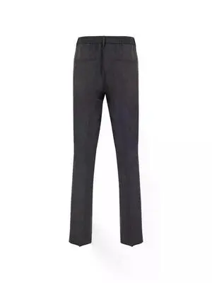 Tagliatore Drawstring Pleated Trousers - Grey