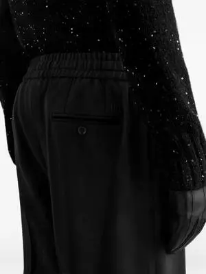 Dolce & Gabbana Wool Gabardine Jogging Trousers