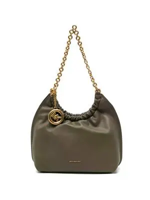 Michael Kors Logo-plaque Ruched Shoulder Bag - Green