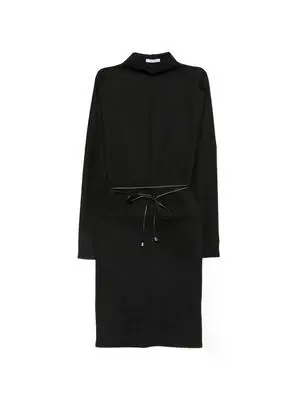 Patrizia Pepe Cut-out Shoulder Mini Dress - Black