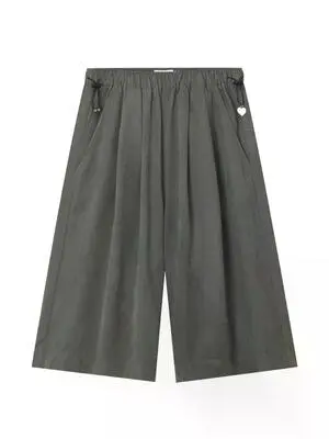 Izzue Elasticated Heart-charm Shorts - Grey