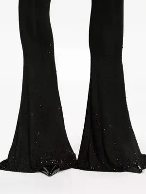 Patrizia Pepe Rhinestone Embellished Flared Trousers
