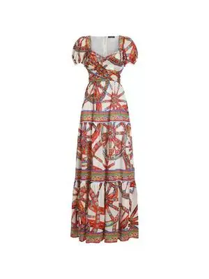 Dolce & Gabbana Carretto Print Long Dress