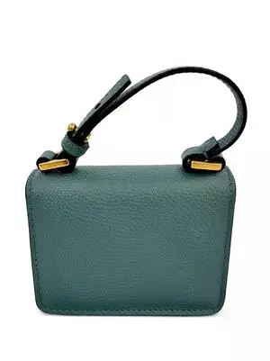 Valentino Garavani Mini Vlogo Chain Leather Pouch - Blue