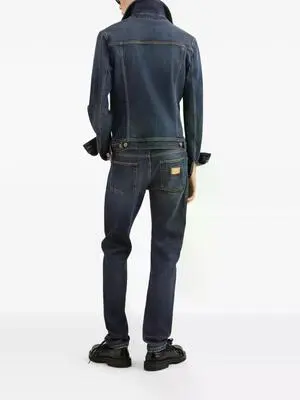 Dolce & Gabbana Denim Jacket With Logo Patch