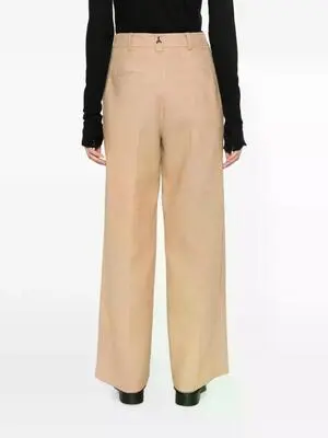 Patrizia Pepe Pleated Wide-leg Trousers