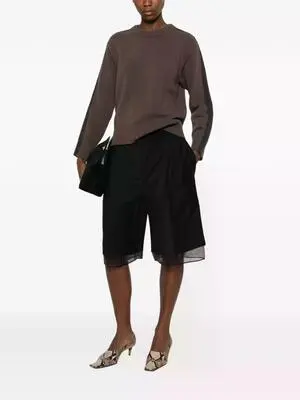 Herno Contrast-stripe Ribbed-trim Sweater