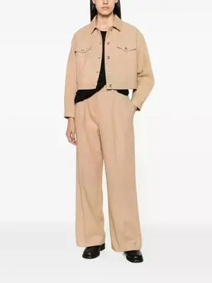 Patrizia Pepe Micro-bouclé Cropped Jacket