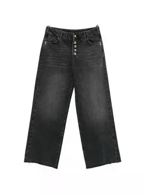 Patrizia Pepe Washed Raw-cut Jeans - Grey
