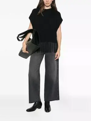 Patrizia Pepe Washed Raw-cut Jeans