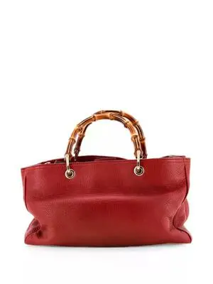 Gucci Bamboo Shopper Leather Medium Tote Bag