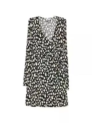 Patrizia Pepe Printed Wrap Mini Dress