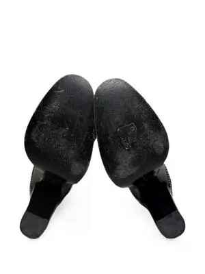 Saint Laurent Chain-link Knee-high Leather Boots