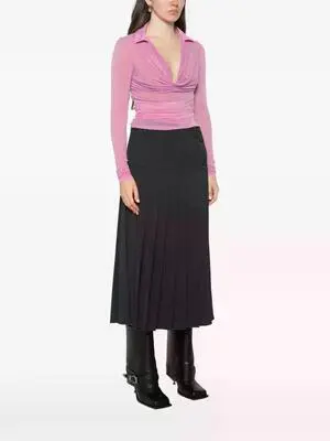 Patrizia Pepe Sheer Ruched Top