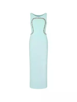 Safiyaa Riley Crystal-embellished Gown - Green